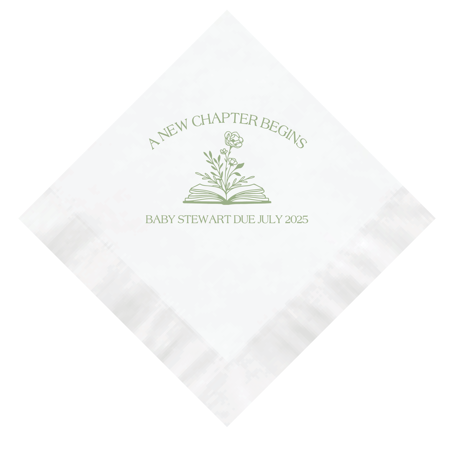 A New Chapter Begins Baby Shower Napkins