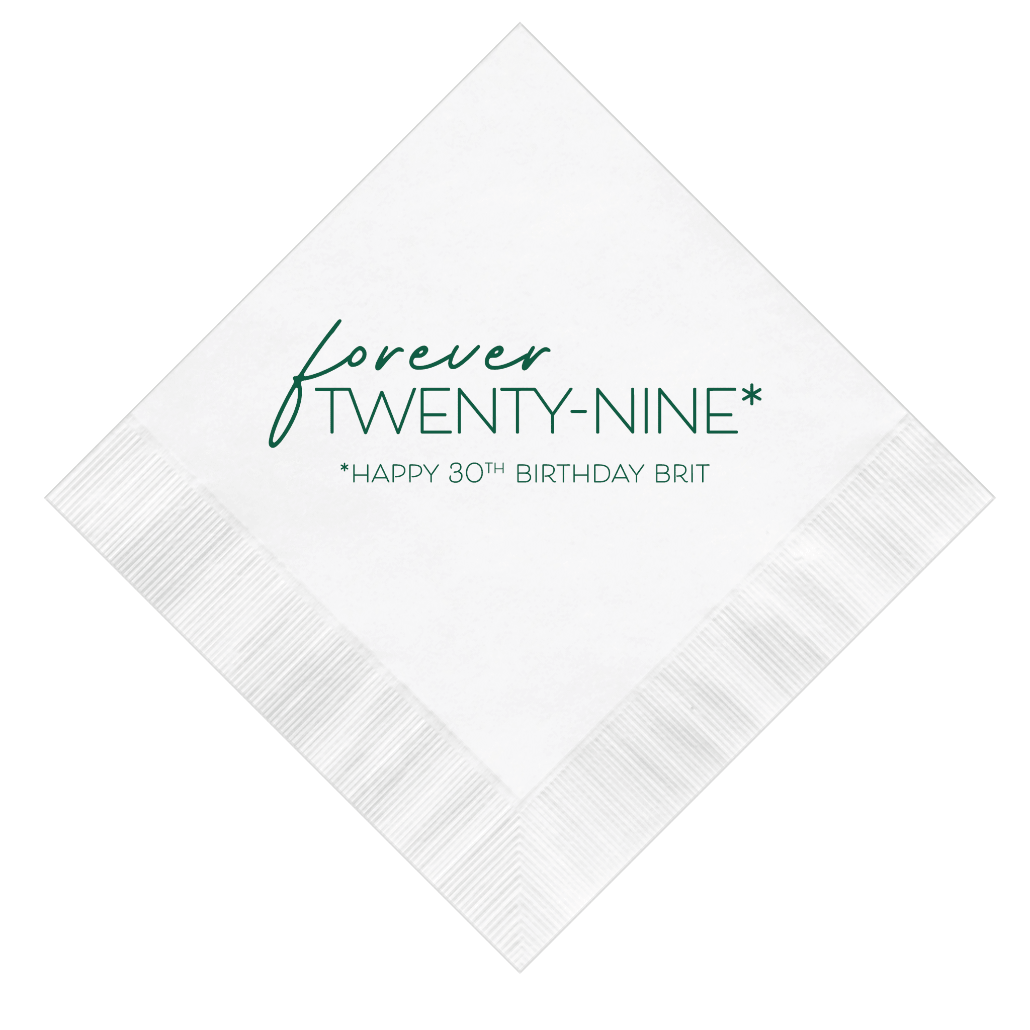 Forever Twenty-Nine Birthday Napkins