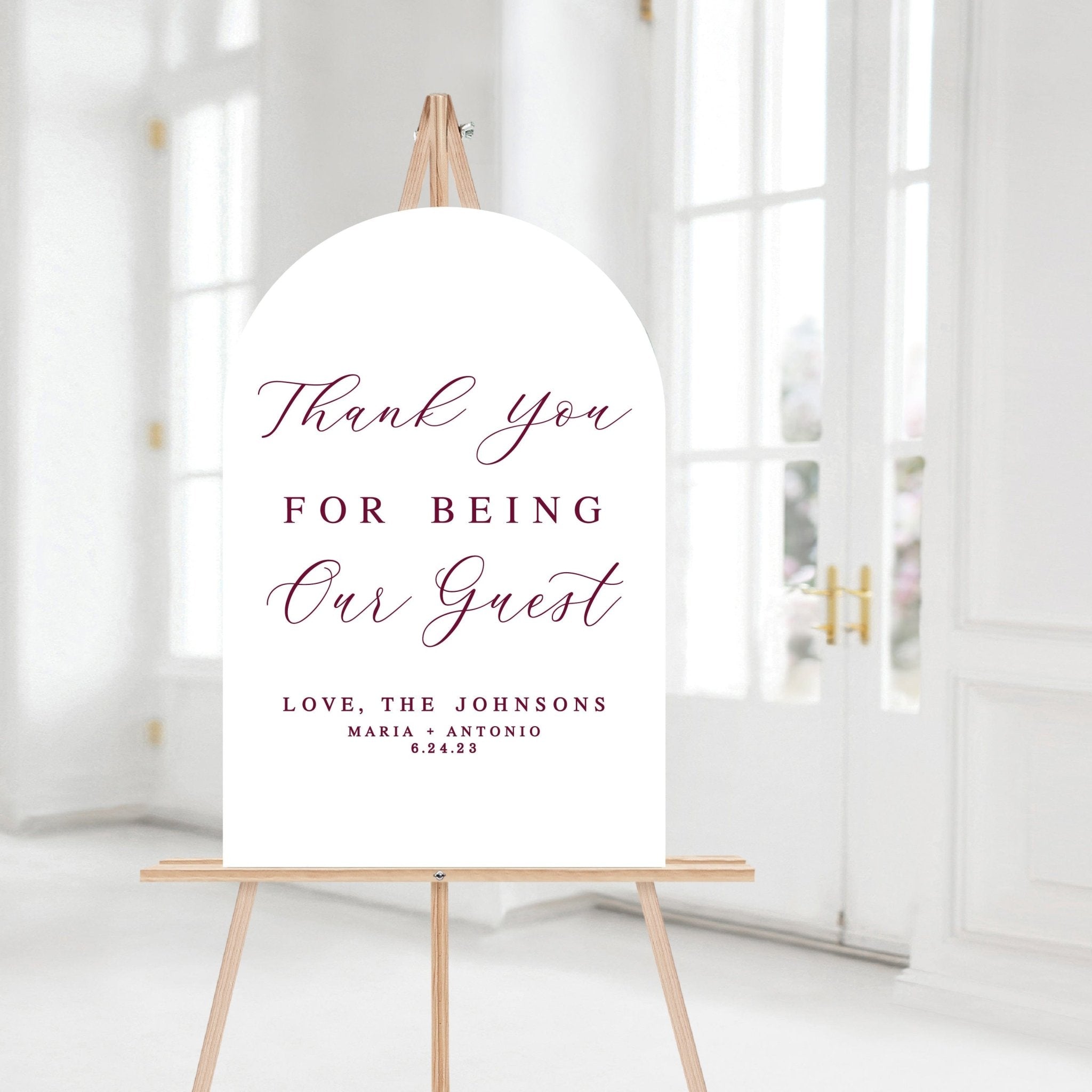 Welcome Sign for Wedding – Rubi and Lib Design Studio