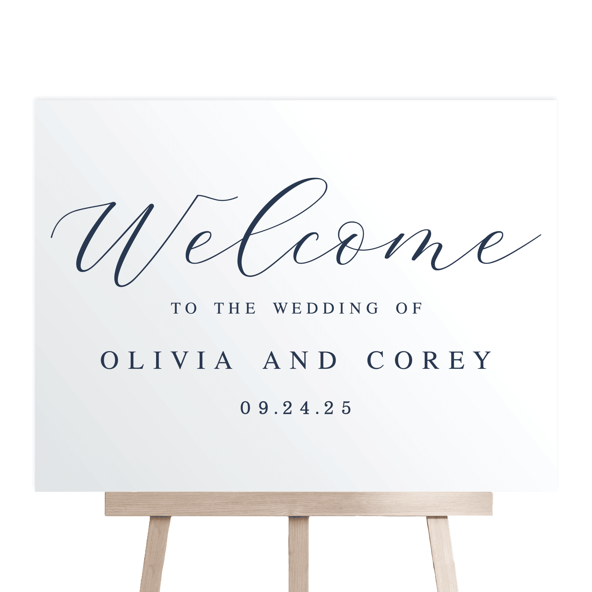 Welcome Sign for Weddings - Landscape