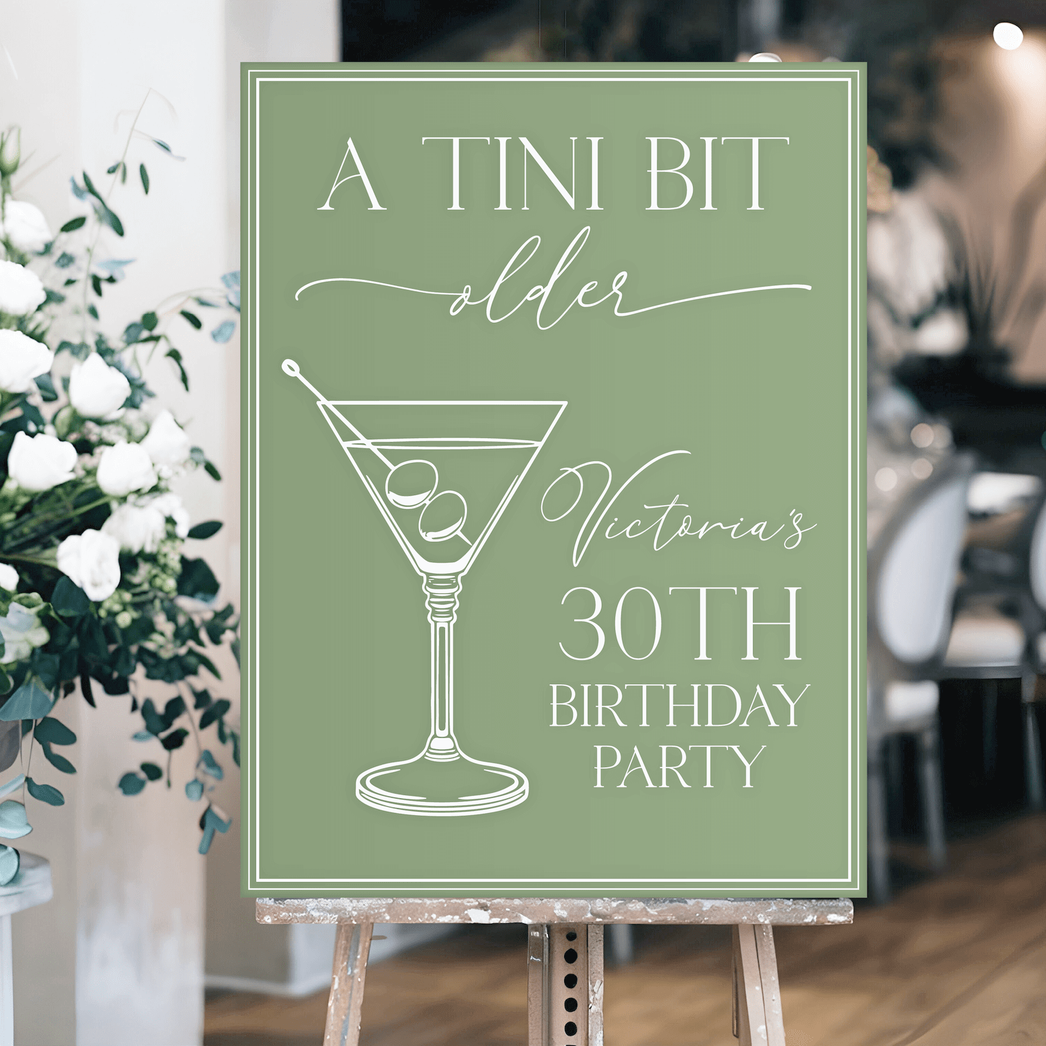 A Tini Bit Older Birthday Sign | Rubi & Lib Design Studio