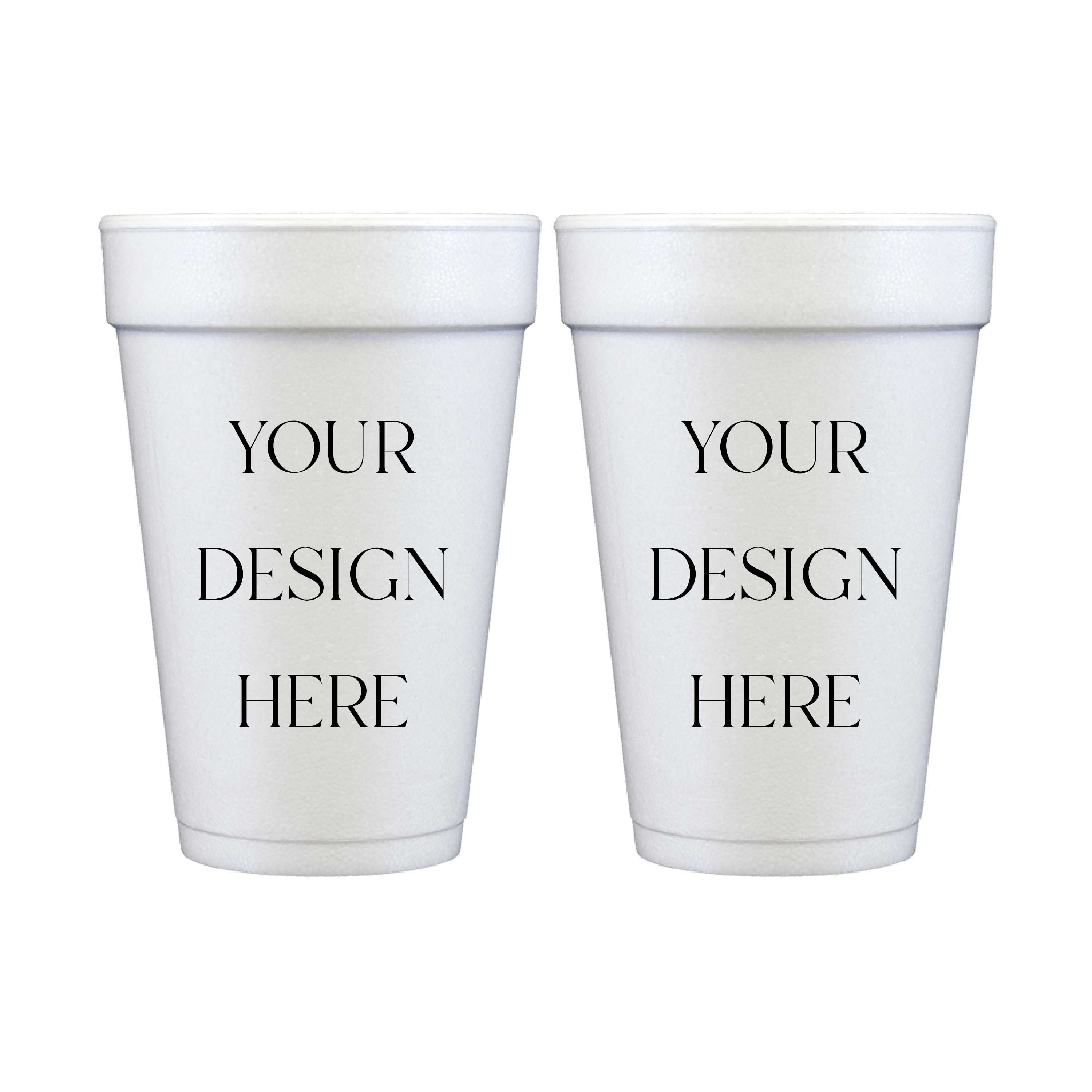 Design Your Own Wedding Foam Cups