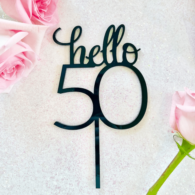 Hello Birthday Cake Topper – Rubi and Lib Design Studio