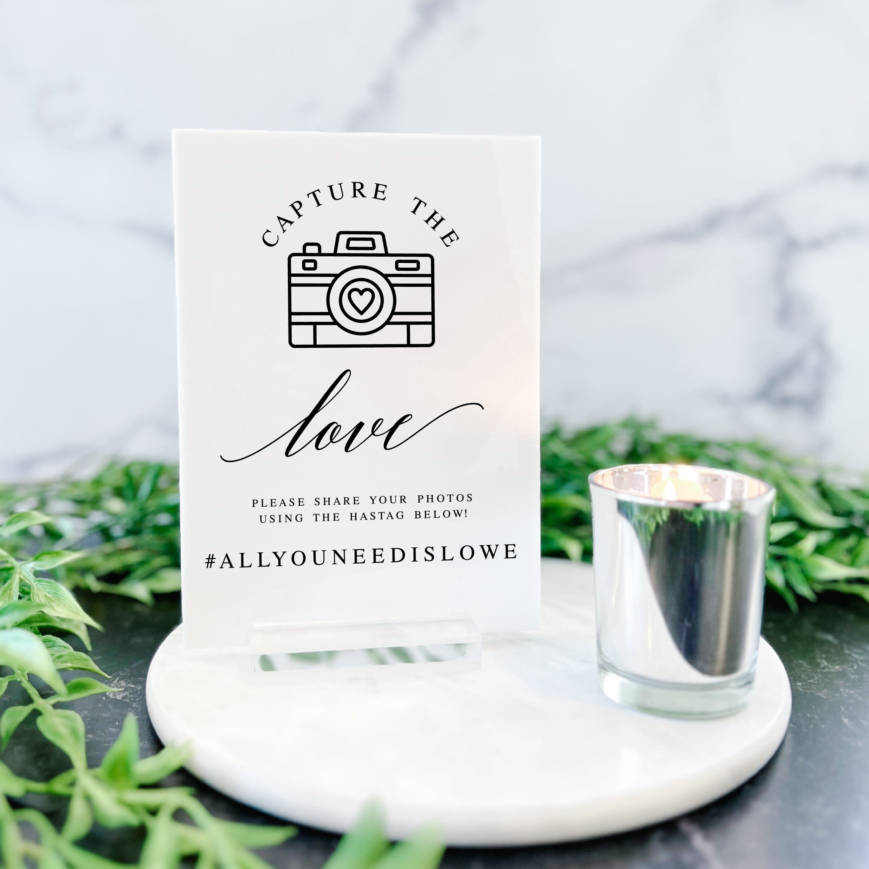 Capture the Love Hashtag Wedding Sign – Rubi and Lib Design Studio